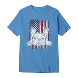 America 250 Merchandise Mens Short Sleeve Crewneck Patriotic Bulldog ...
