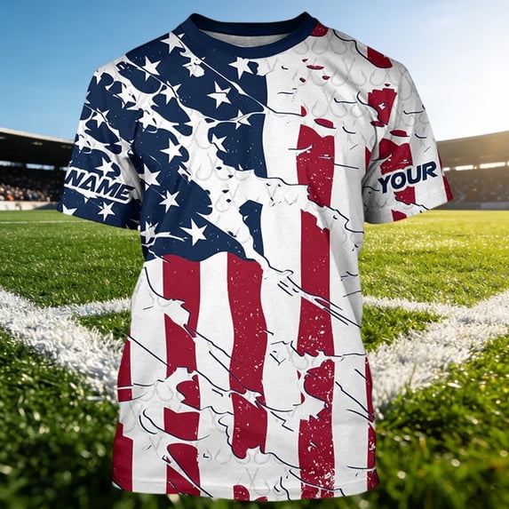 America 250 Merchandise Mens Short Sleeve Crewneck Patriotic Graphic ...
