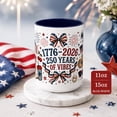America 250 Mug, 1776 2026 Patriotic Coffee Mug, 250 Years of Vibes Cup ...