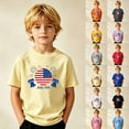 America 250 Shirt Girls Summer Graphic Tee Print Soft Casual Beach Top ...