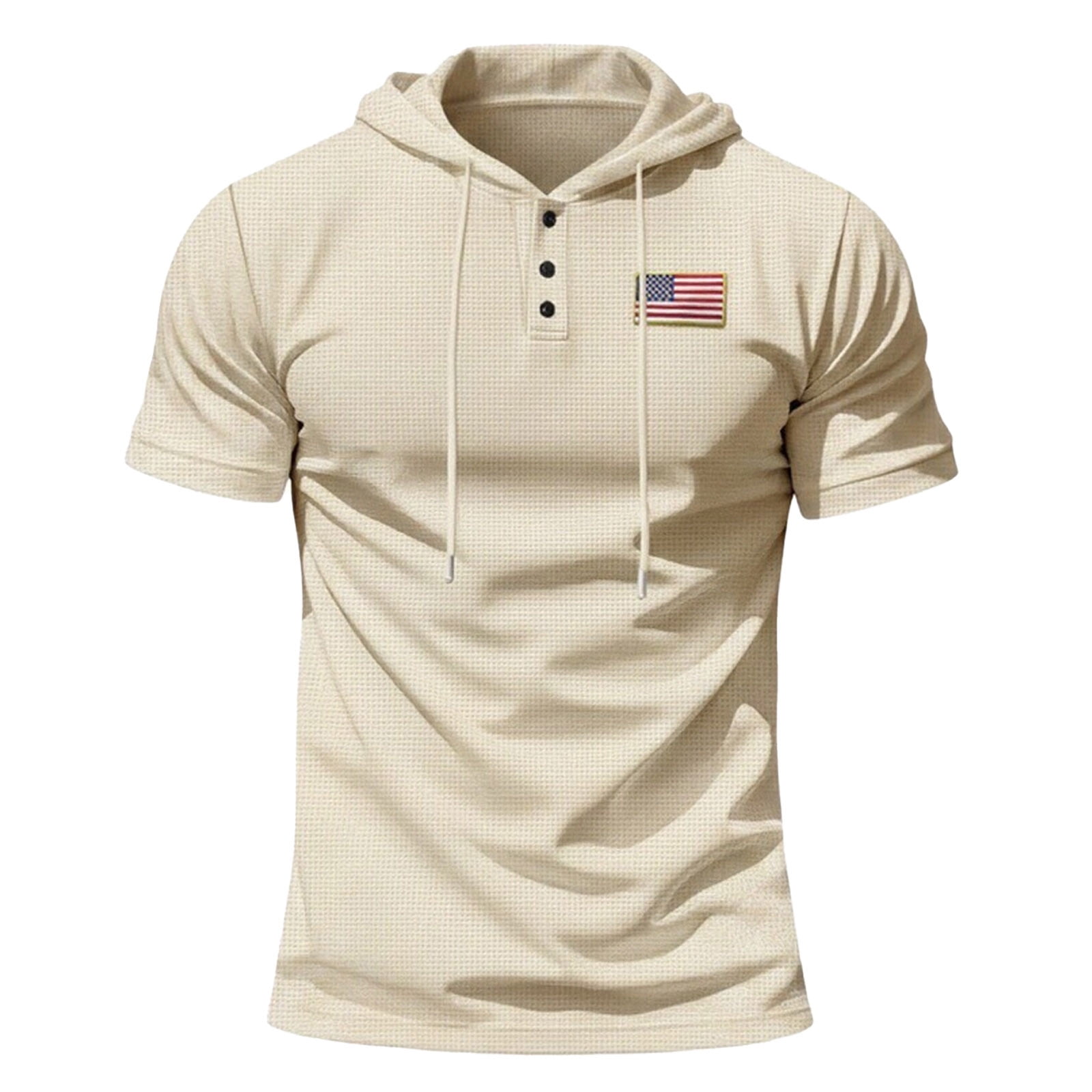 America 250 Shirt Knit Hoodie For With Texture Solid Color And ...