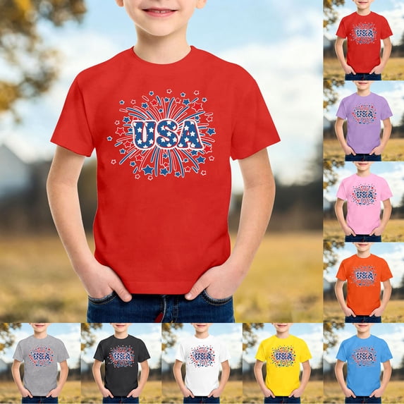 America 250 Shirt Patriotic Graphic Short Sleeve Casual Soft Holiday ...