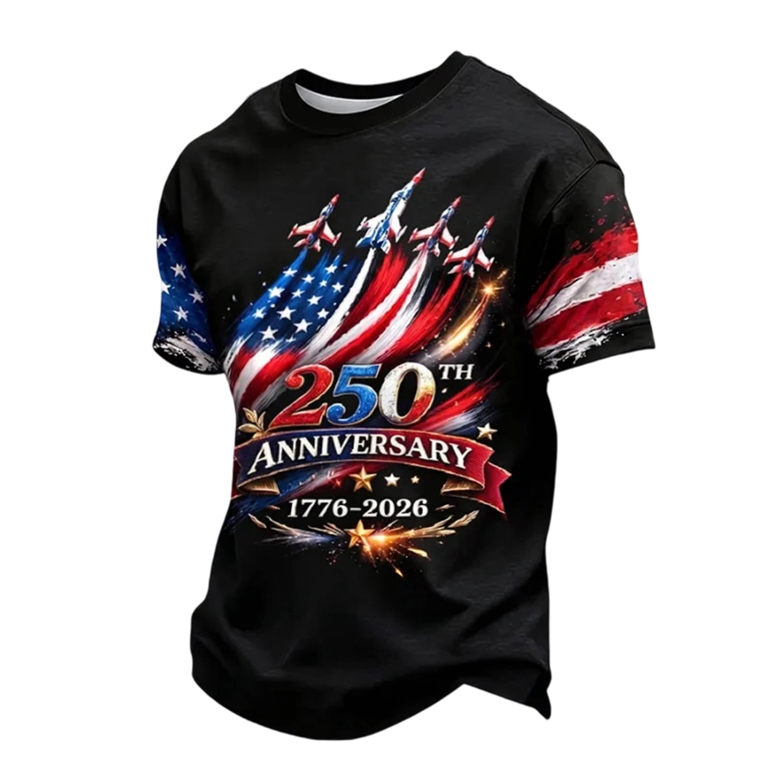 America 250 Shirt USA Independence Day Graphic Short Sleeve Tee For ...