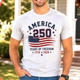America 250 Shirt, USA Patriotic T-Shirt, 250 Years of Freedom Tee, Red ...