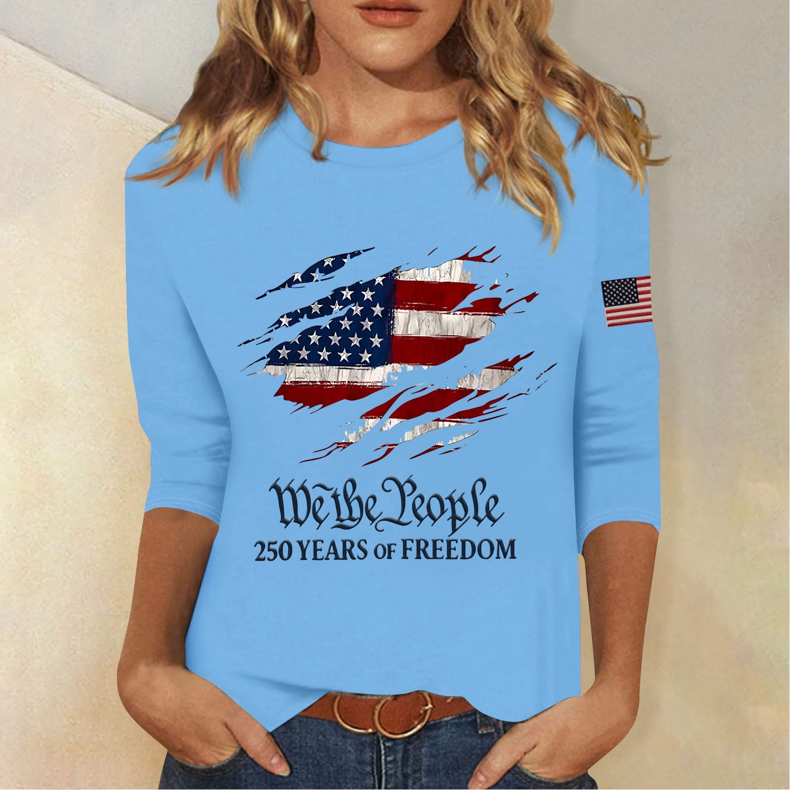 America 250 Shirt Women 250th Anniversary USA Years American Flag ...