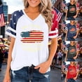 America 250 Shirt Women Women's Casual Solid V Neck Short Sleeve Tee ...