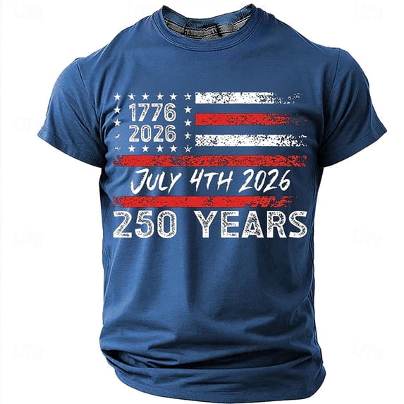 America 250 Shirts for Men Men's Patriotic Independence Day Classic ...