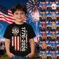 America 250 Tshirt Boys Casual Graphic Tee Playful Print Soft Blend ...