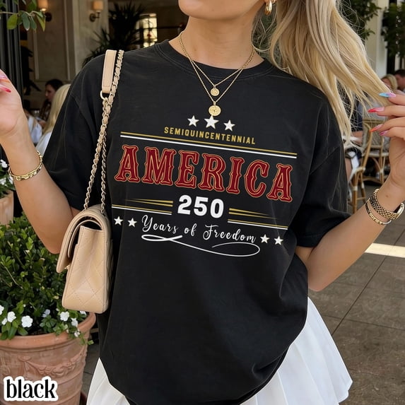 America 250 Year Shirt Retro 4th of July USA 250th Anniversary Tee ...