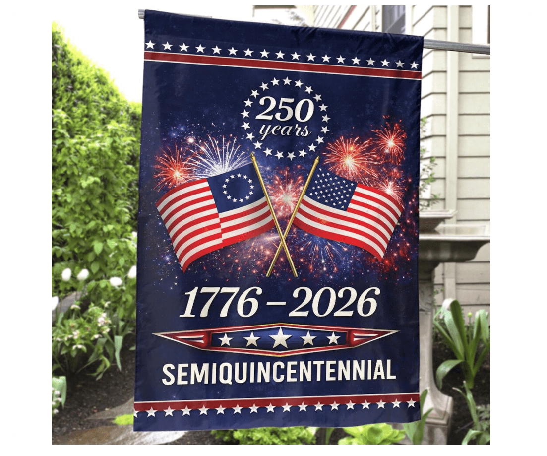 America 250 Years Birthday Independence Flag 28x40 POLE NOT INCLUDED ...