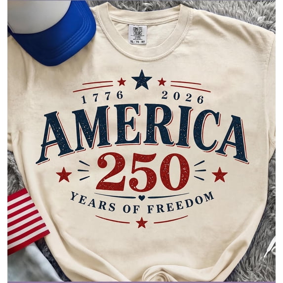 America 250 Years Freedom Retro Americana Graphic, Retro USA 250th ...