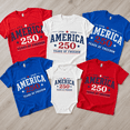 America 250 Years Of Freedom Matching Family Shirts, USA 250th ...