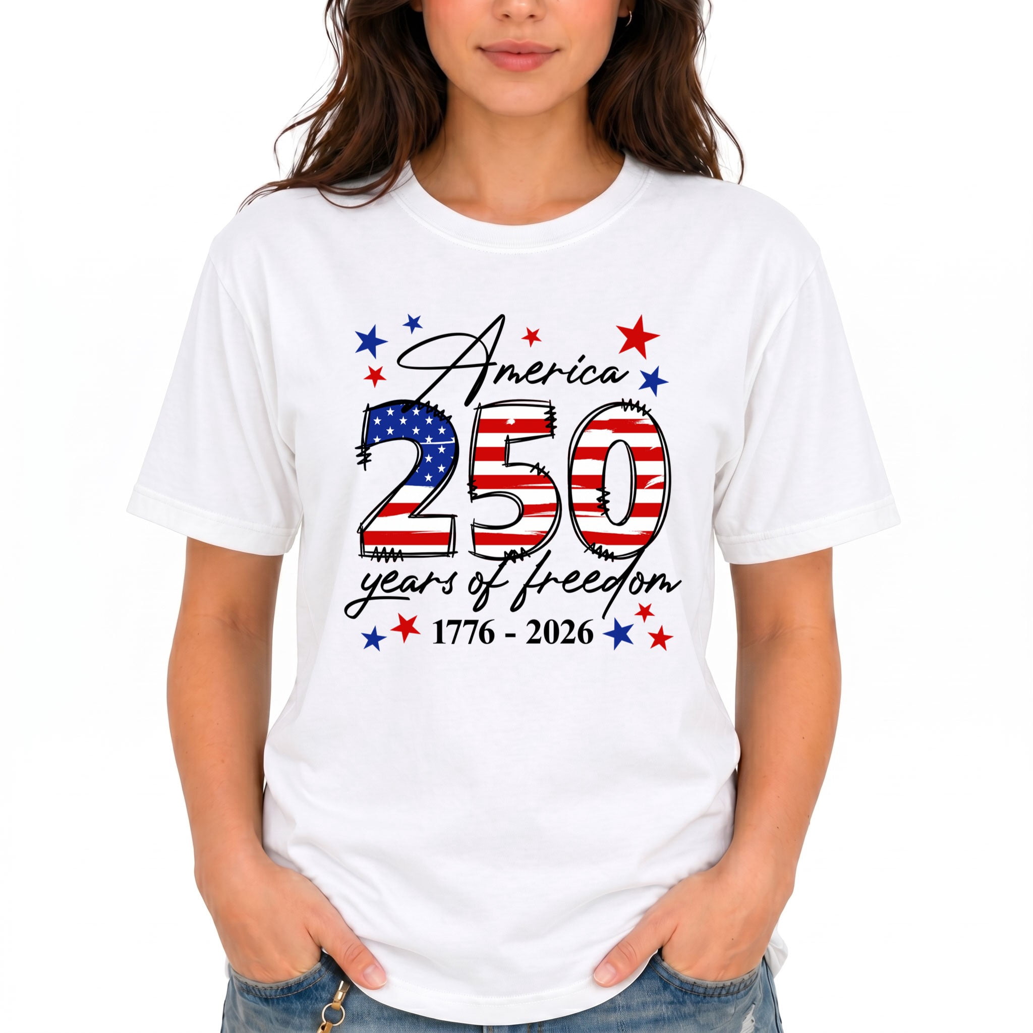 America 250 Years Of Freedom T-Shirt – Patriotic Celebration ...