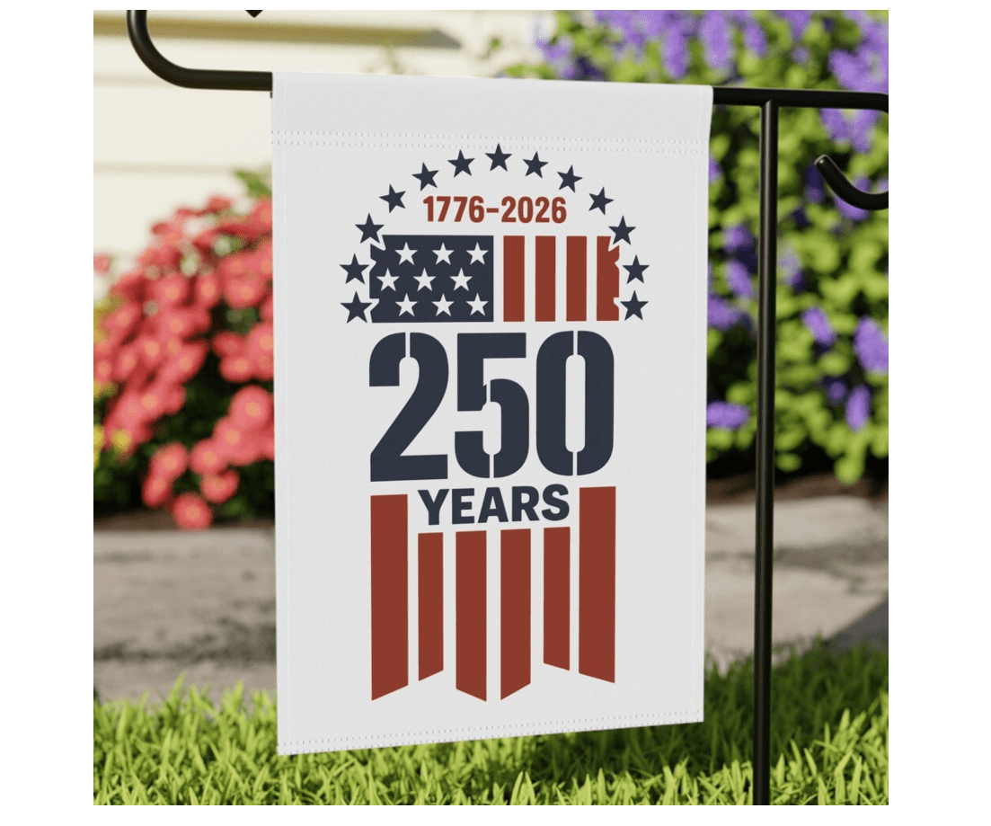 America 250 Years Patriotic 1776 2026 Flag 28x40 POLE NOT INCLUDED ...