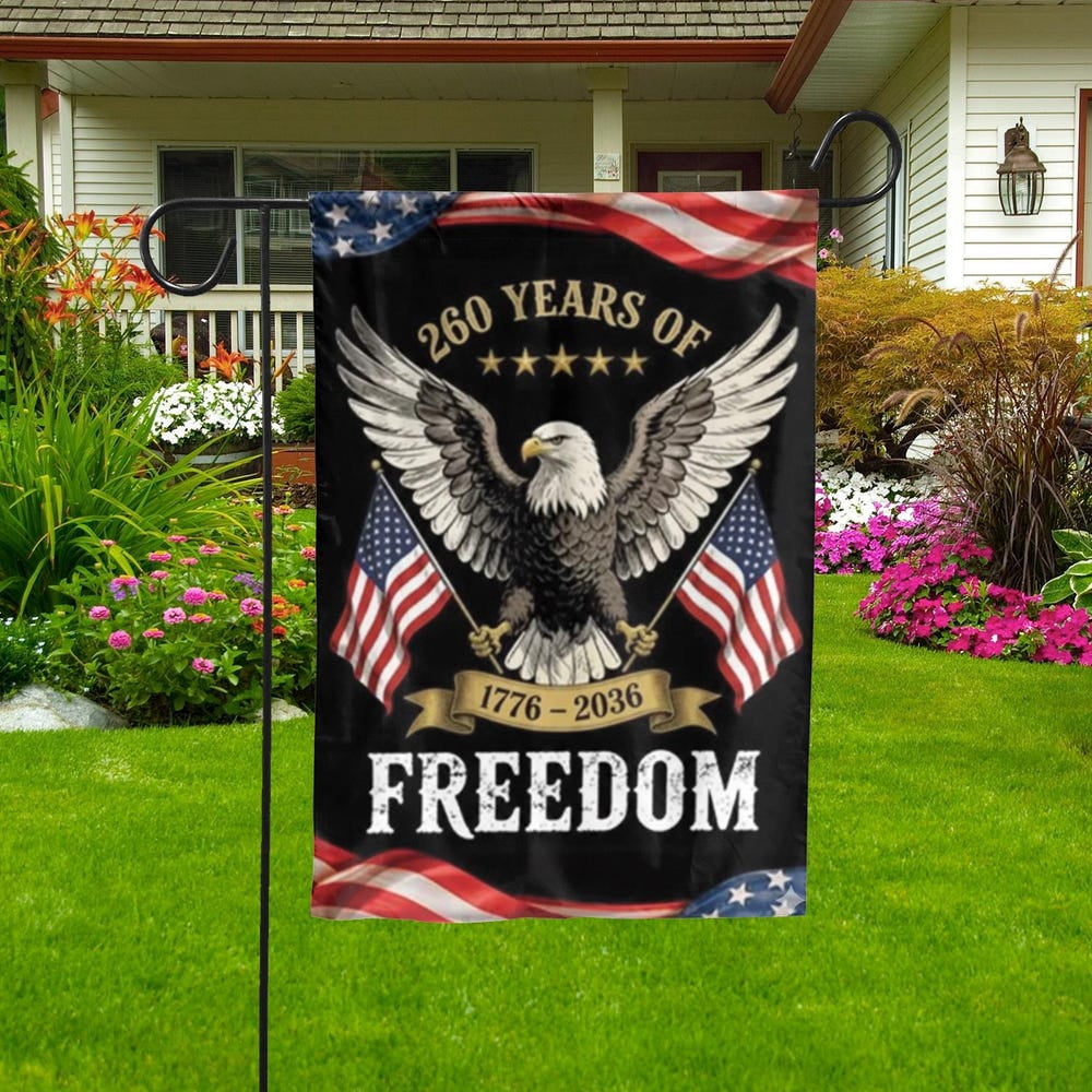 America 250 Years Patriotic Independence Flag 28x40 POLE NOT INCLUDED ...