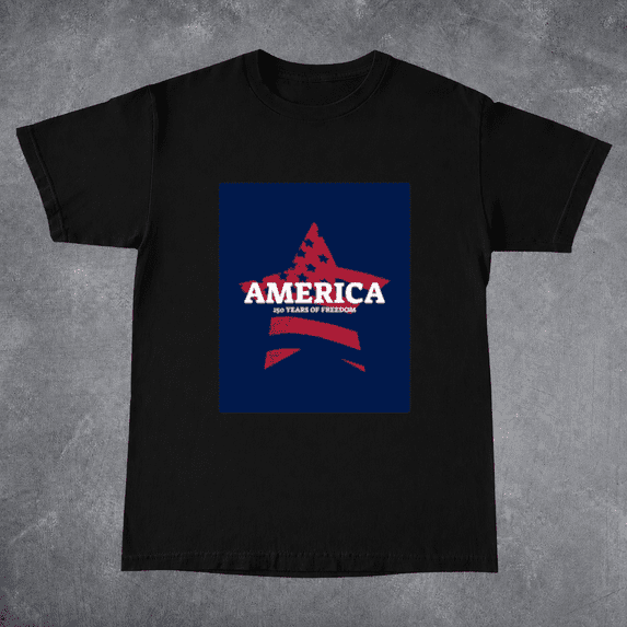America 250 Years of Freedom Patriotic Celebration Holiday Unisex T ...