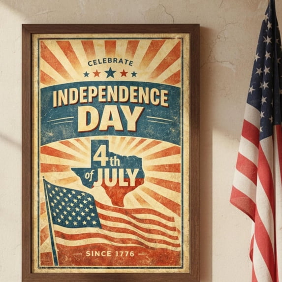 America 250 Years of Independence Art Stretched Wall Art 1776-2026 ...