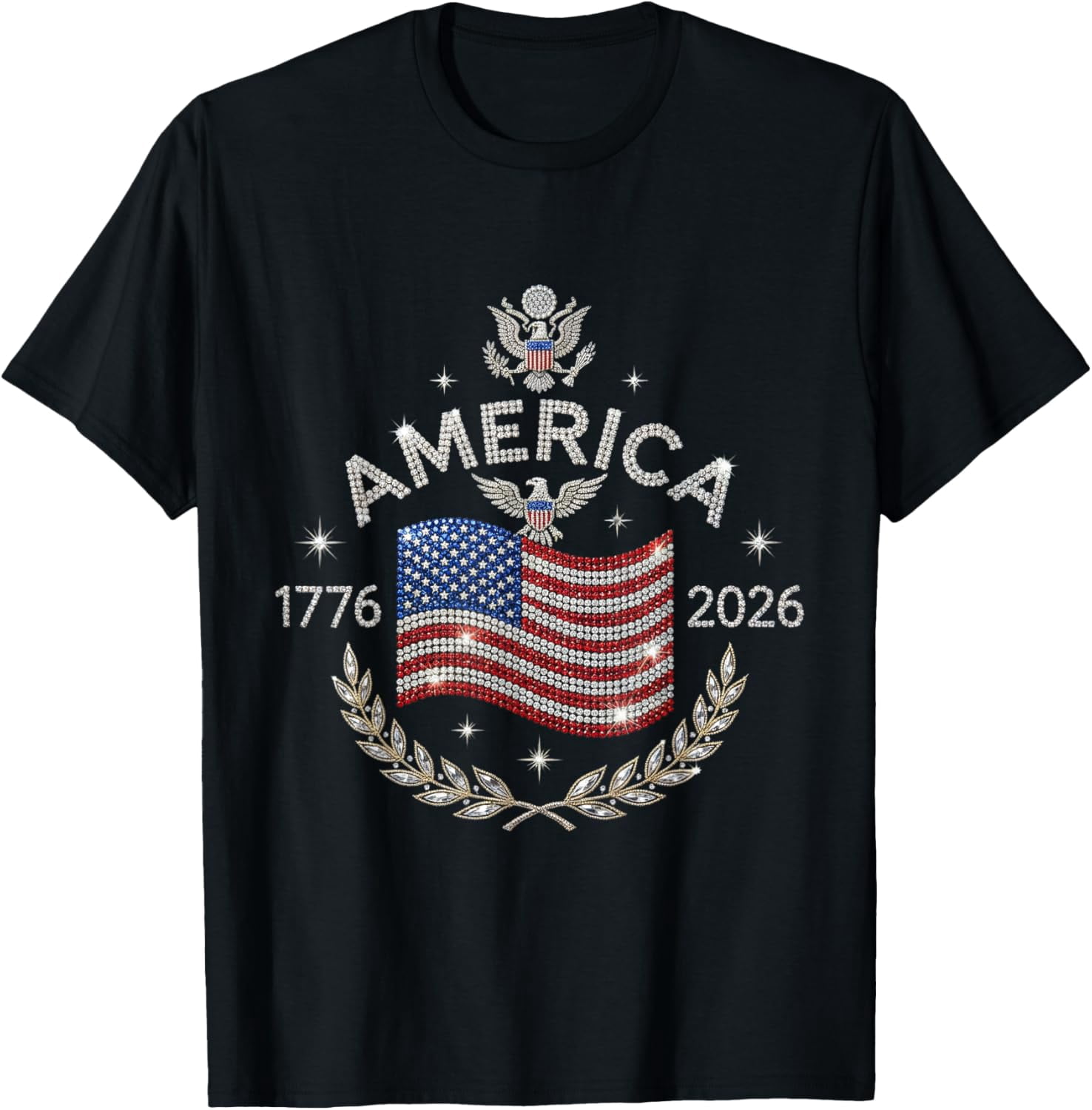 America 250Th Anniversary Usa Flag 1776 2026 Patriotic T-Shirt Unisex S ...