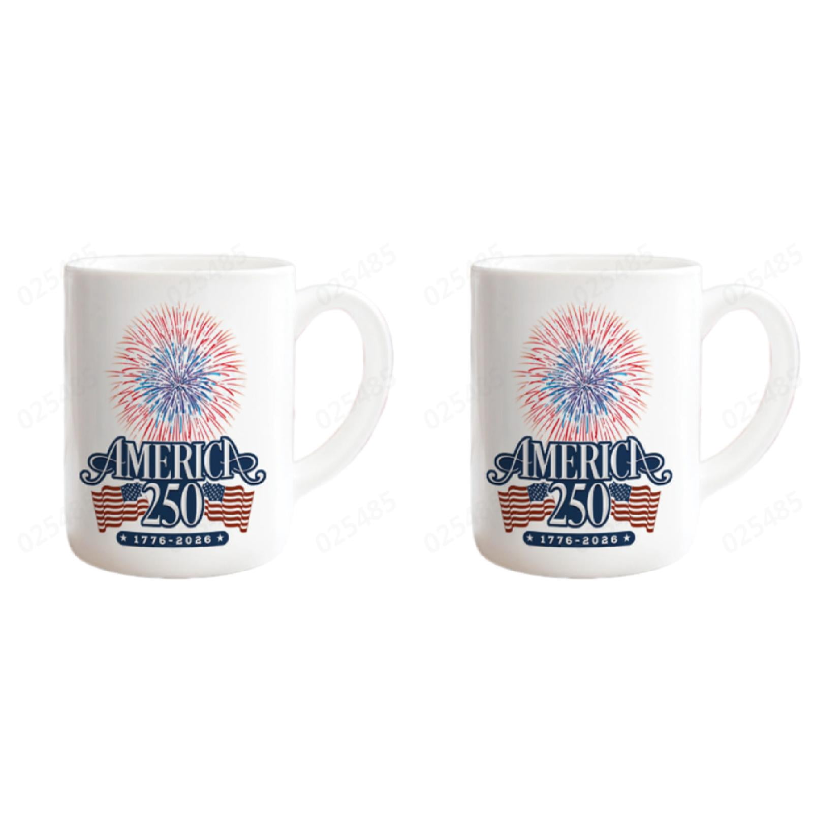America 250th Anniversary 1776-2026 Coffee Mug, Patriotic Firework US ...