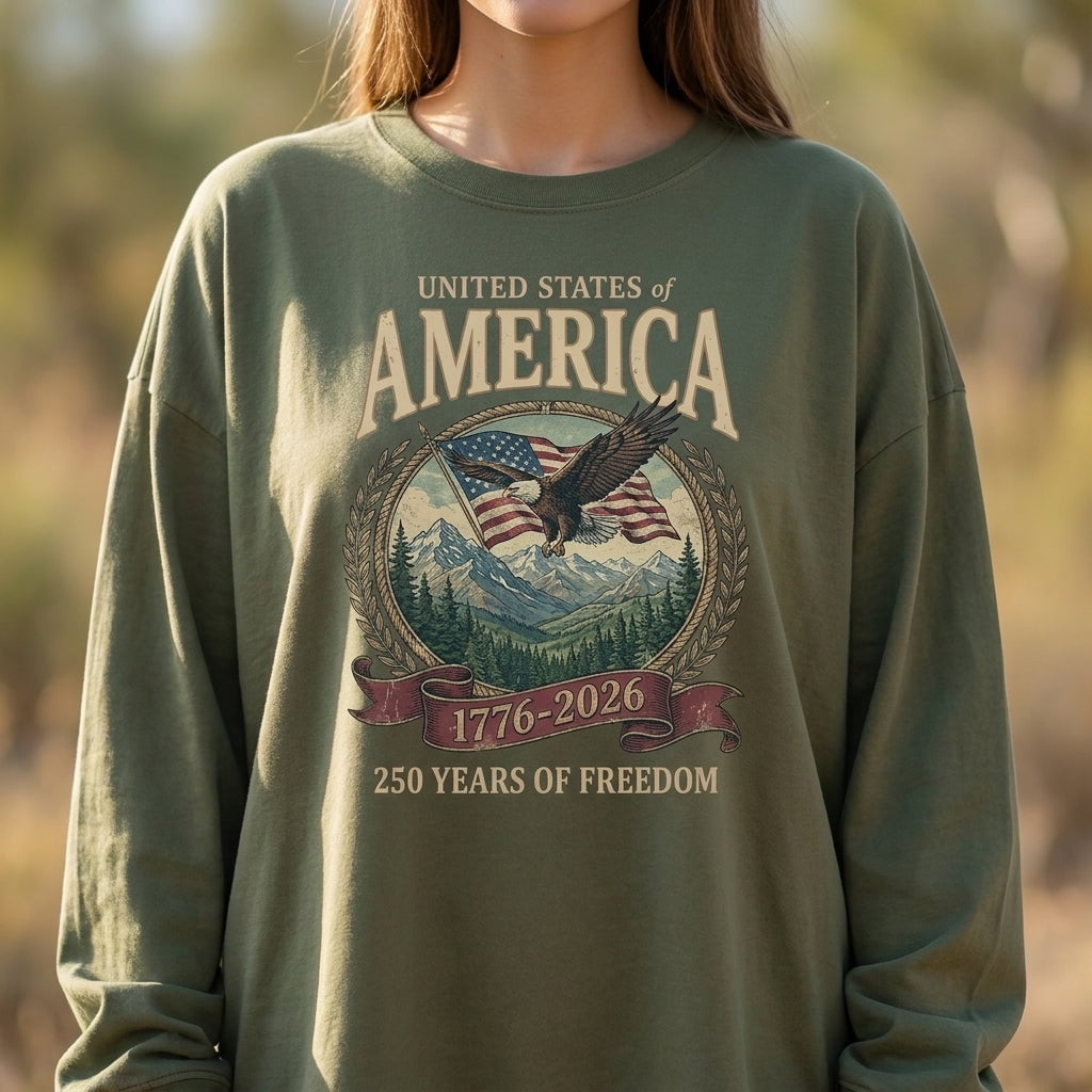 America 250th Anniversary 90s Graphic Style Comfort Colors Tshirt, Y2k ...