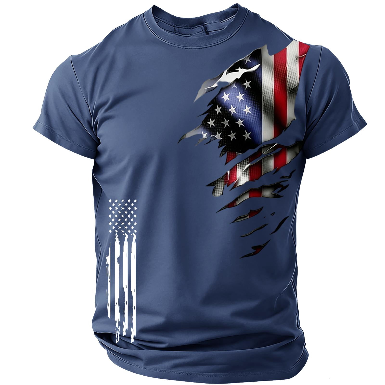 America 250th Anniversary Casual T-Shirt for Men 1776-2026 Independence ...