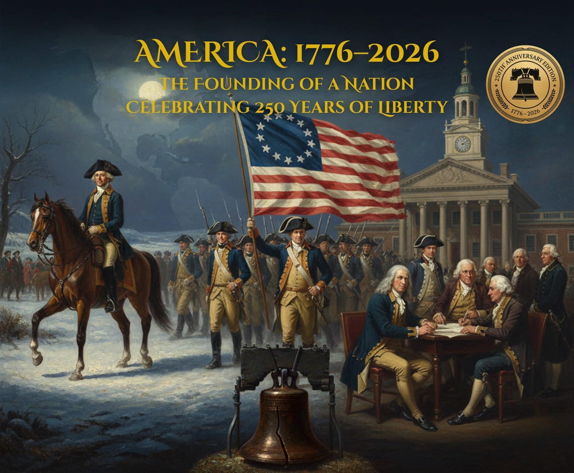 America 250th Anniversary Edition Revolutionary War History Unframed ...