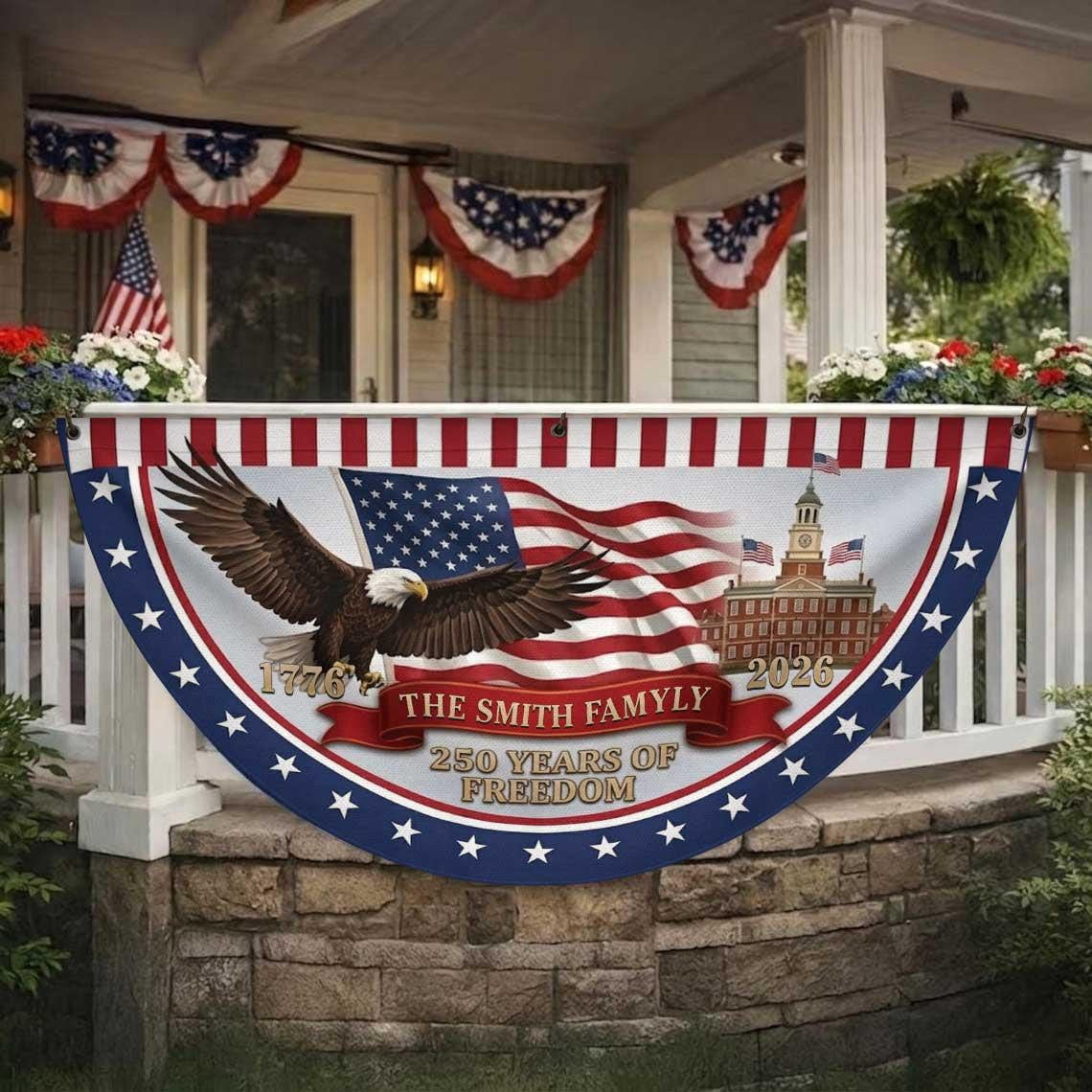 America 250th Anniversary Fan Flag Semiquincentennial 1776-2026 ...