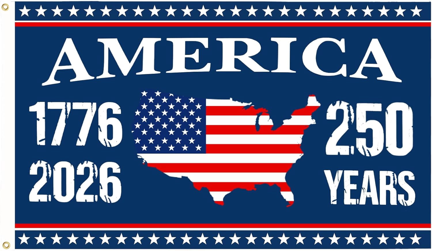 America 250th Anniversary Flag, 250 Anniversary USA Flag 3x5 FT Double ...