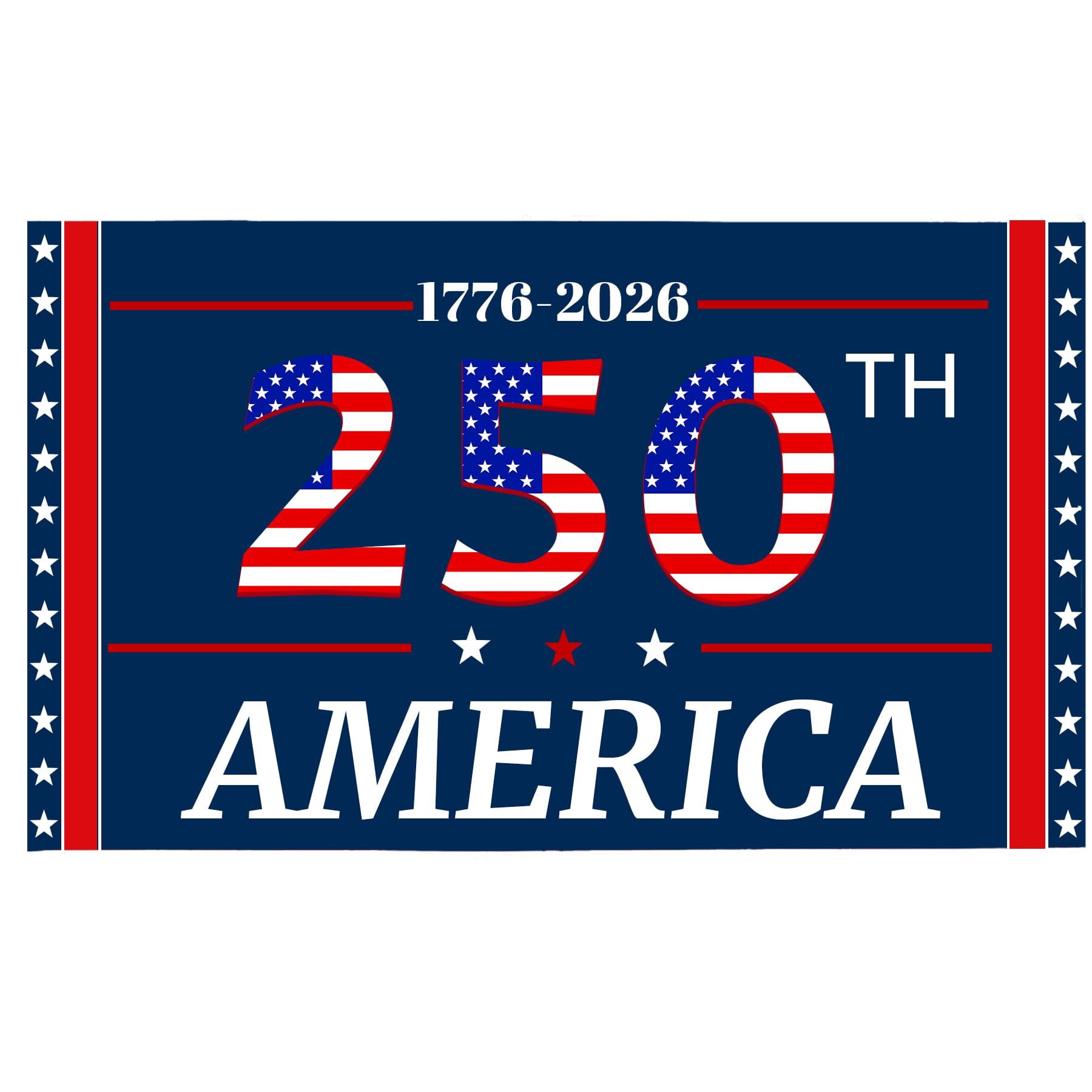 America 250th Anniversary Flag, 250 Anniversary USA Flag 3x5 FT Double ...