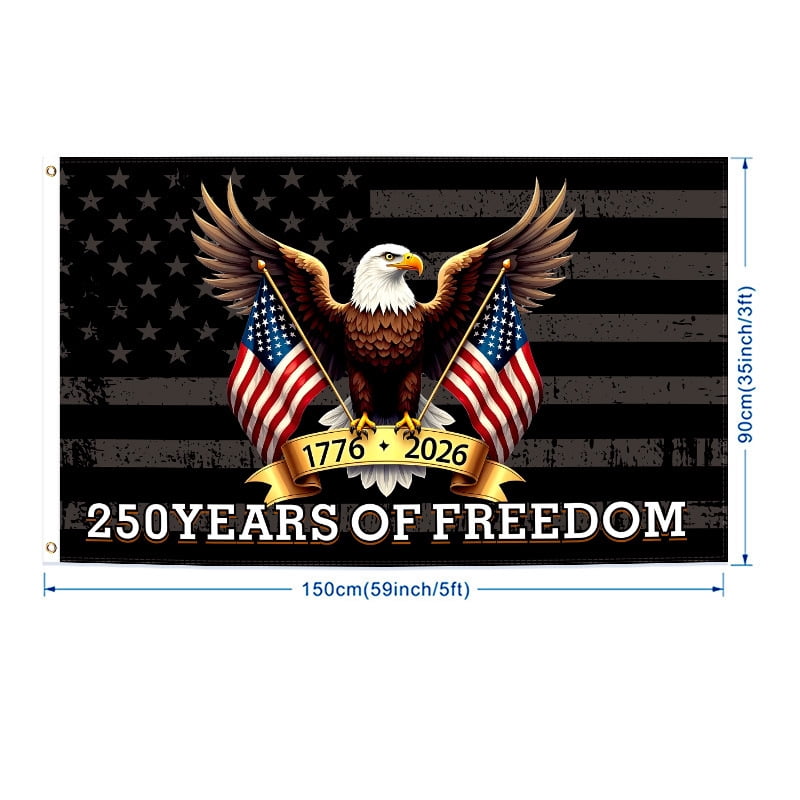 America 250th Anniversary Flag, 250 Anniversary USA Flag,Double Sided ...