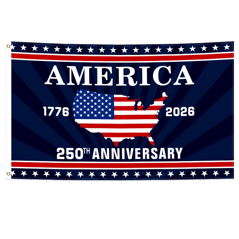 America 250th Anniversary Flag, 250 Anniversary USA Flag,Double Sided ...