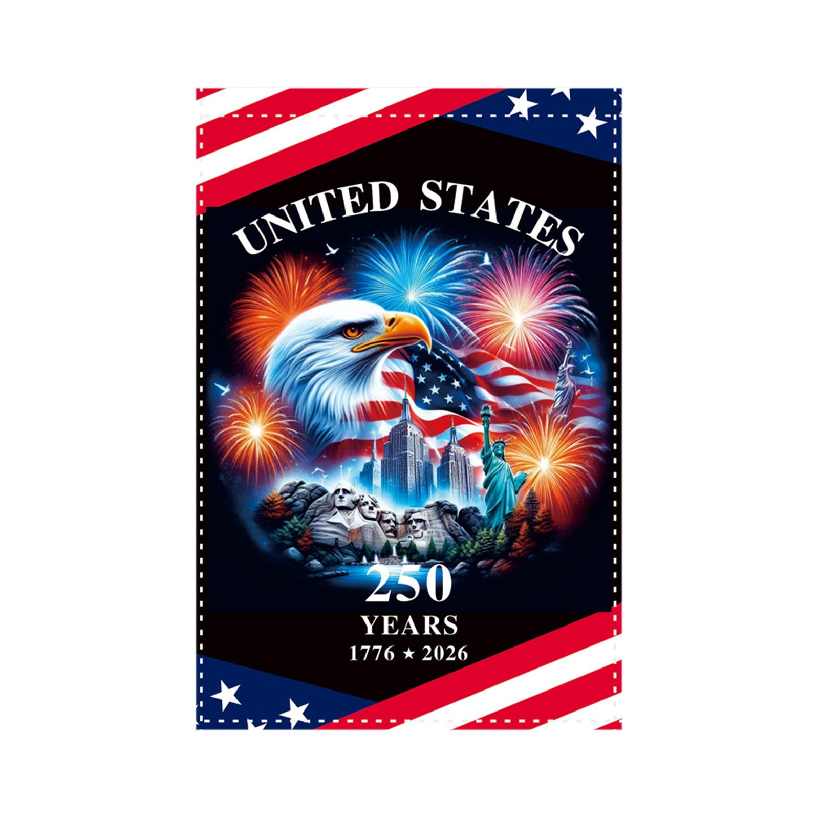 America 250th Anniversary Garden Flag, 250th Anniversary USA Patriotic ...