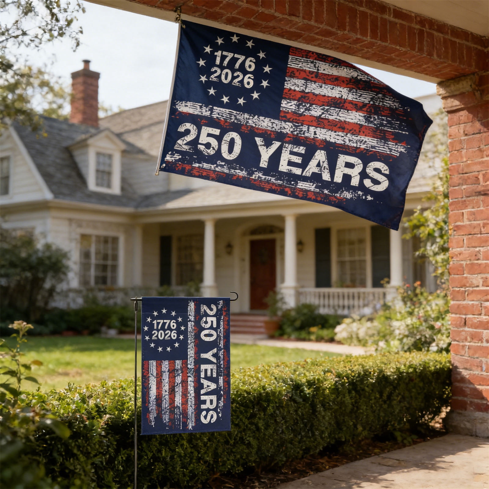 America 250th Anniversary Garden Flag,2Pack Waterproof 12x18 Inch and ...