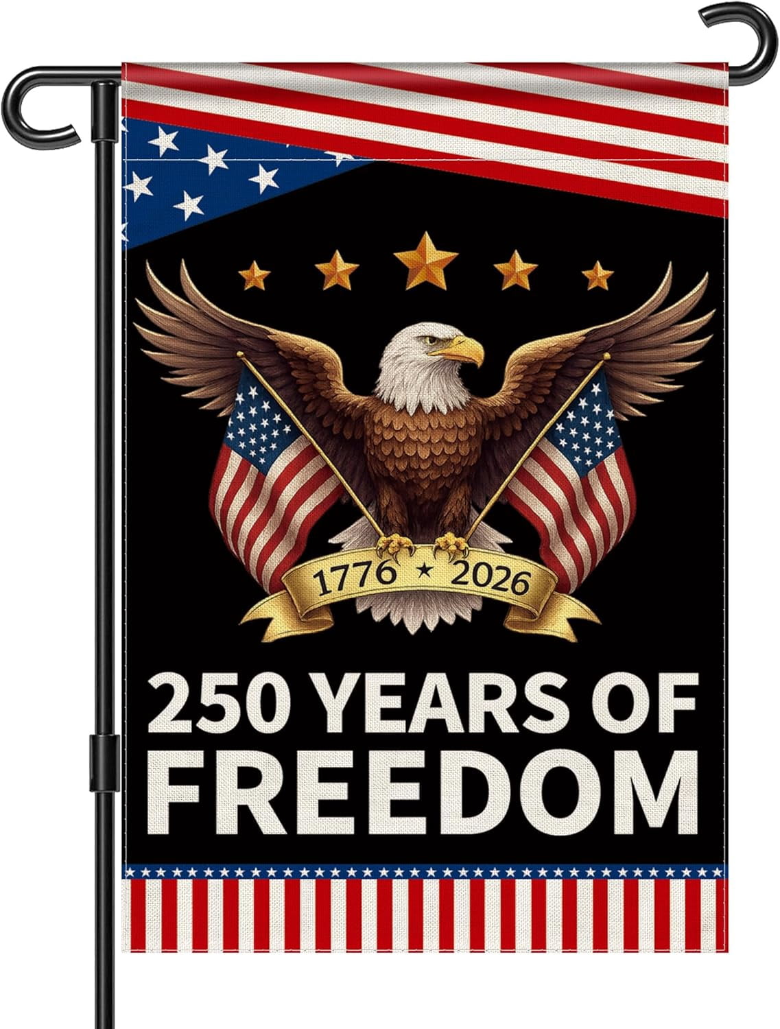 America 250th Anniversary Garden Flag, USA 250 Years Banner Patriotic ...