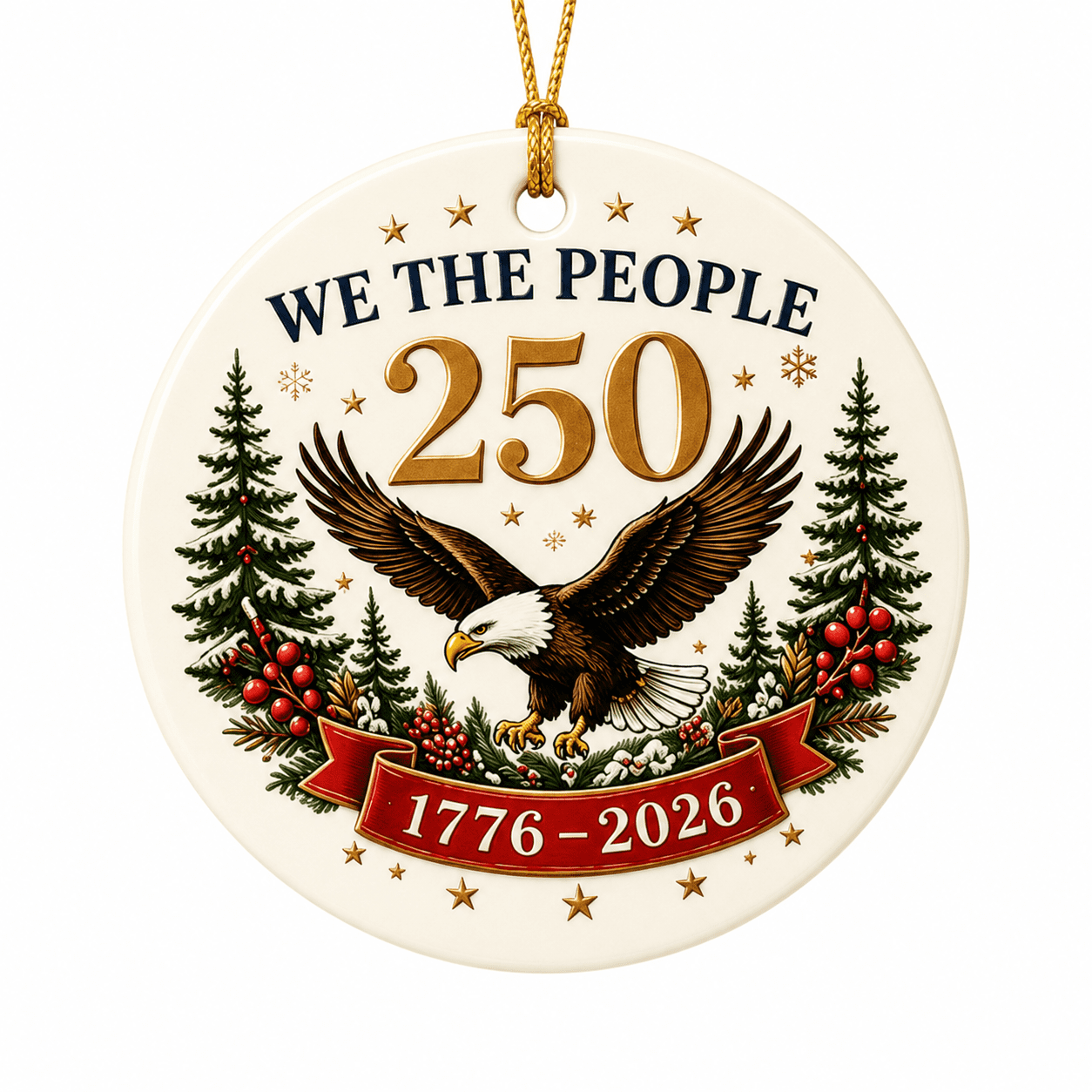 America 250th Anniversary Keepsake Ornament, 1776-2026 Patriotic ...