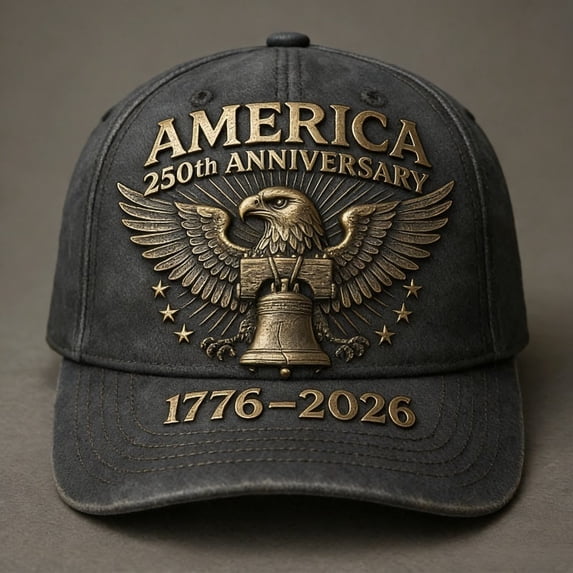 America 250th Anniversary Liberty Bell & Eagle Cap (1776-2026 ...