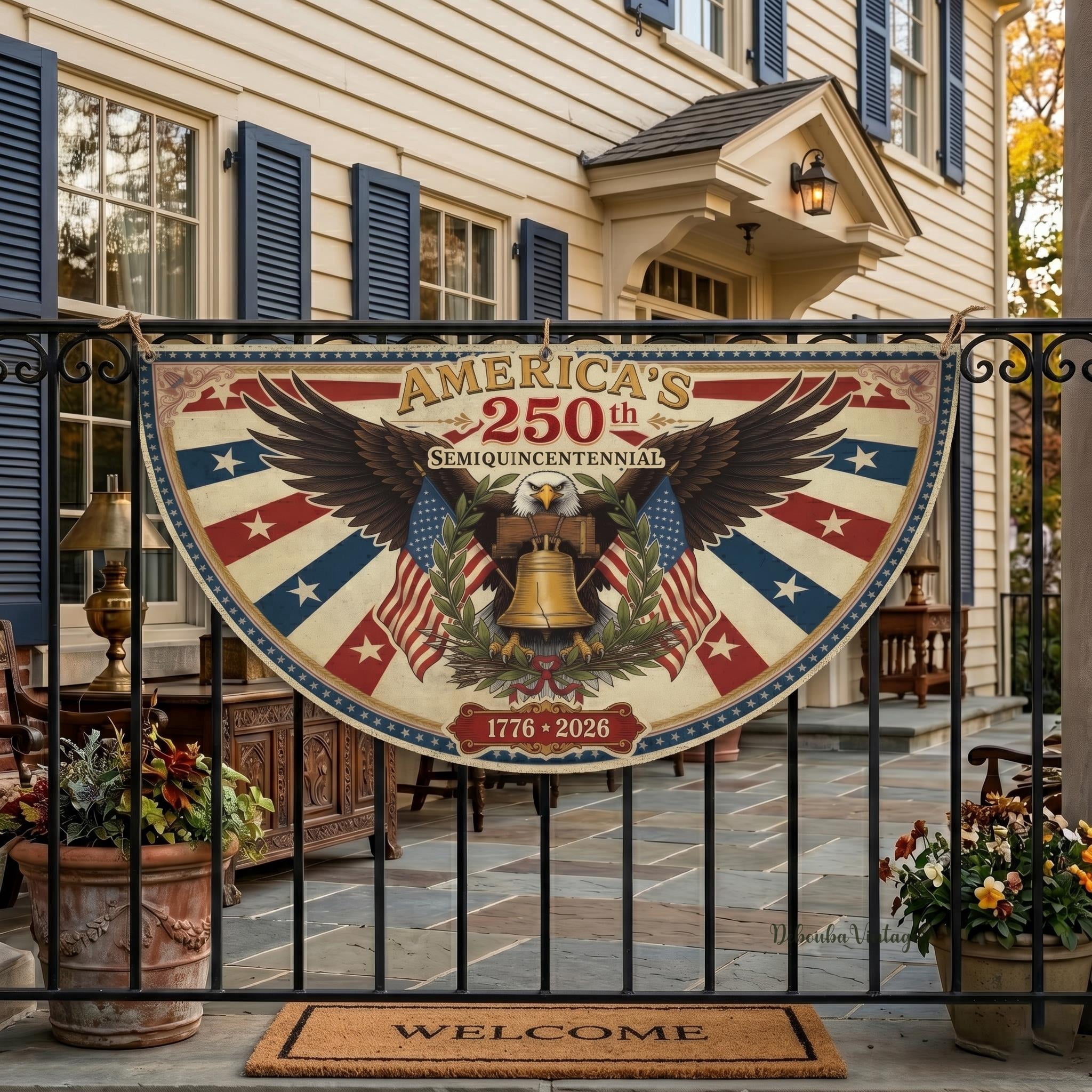 America 250th Anniversary Patriotic Bunting Flag, Patriotic American ...