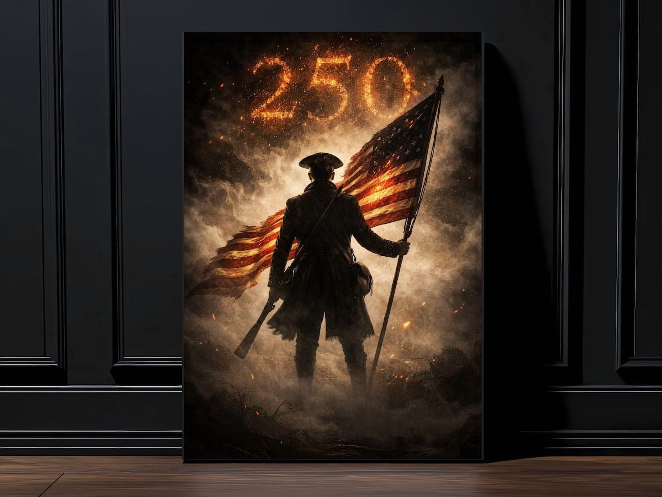 America 250th Anniversary Revolutionary War Independence Poster ...