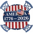 America 250th Anniversary Round Fitted Tablecloth with Elastic Edge ...