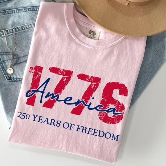 America 250th Anniversary Shirt Distressed Flag Tee - Walmart.com