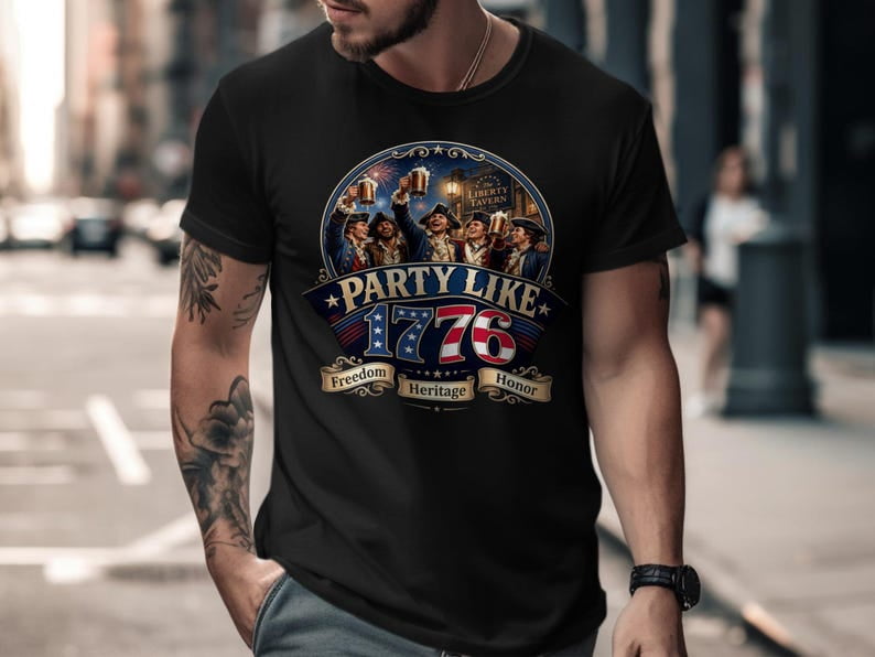 America 250th Anniversary Shirt, Founding Fathers Party Like It's 1776 ...