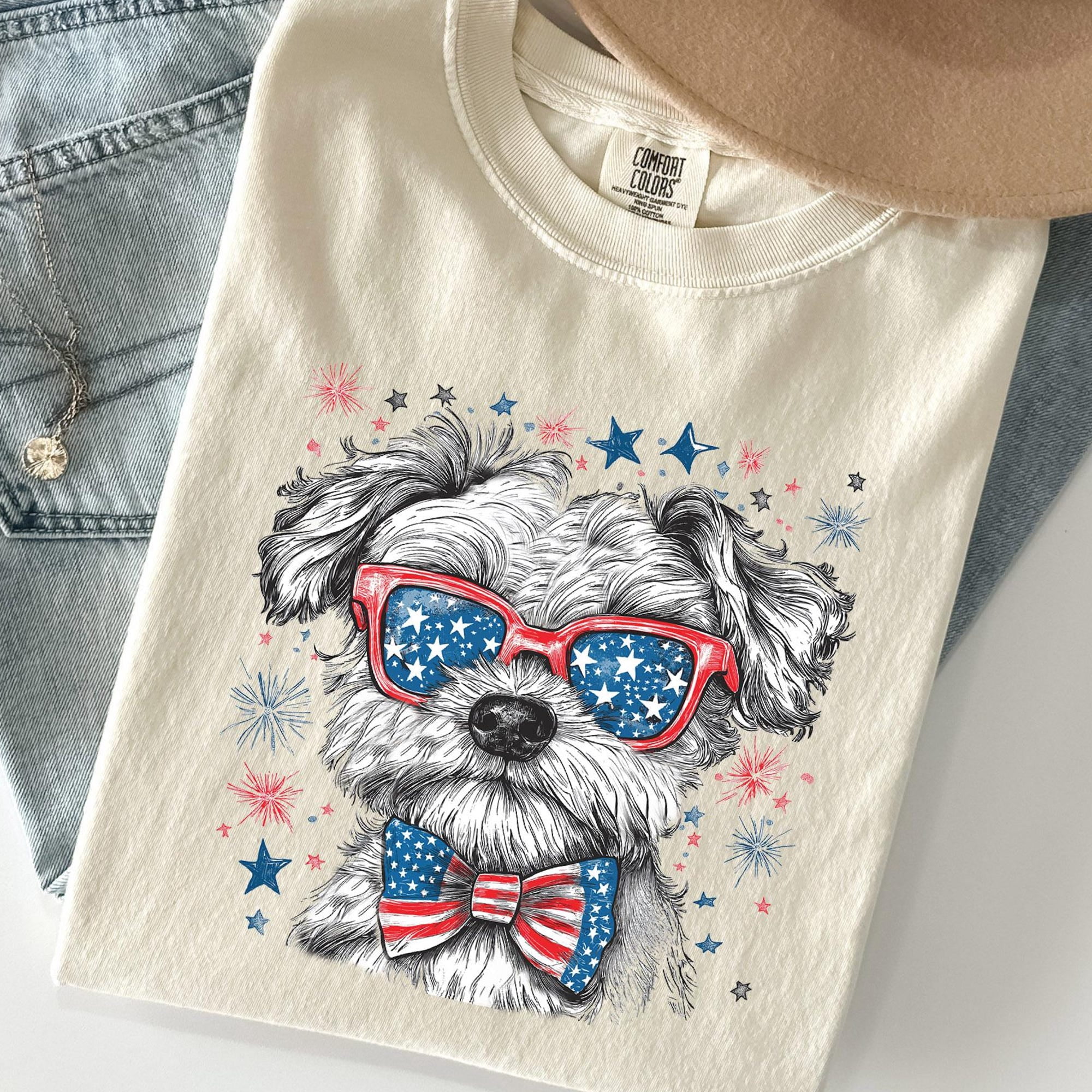 America 250th Anniversary Shirt Patriotic Shih Tzu Shirt 4th of July ...