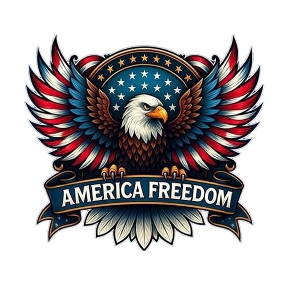 America 250th Anniversary Sticker, Celebration USA Independence ...