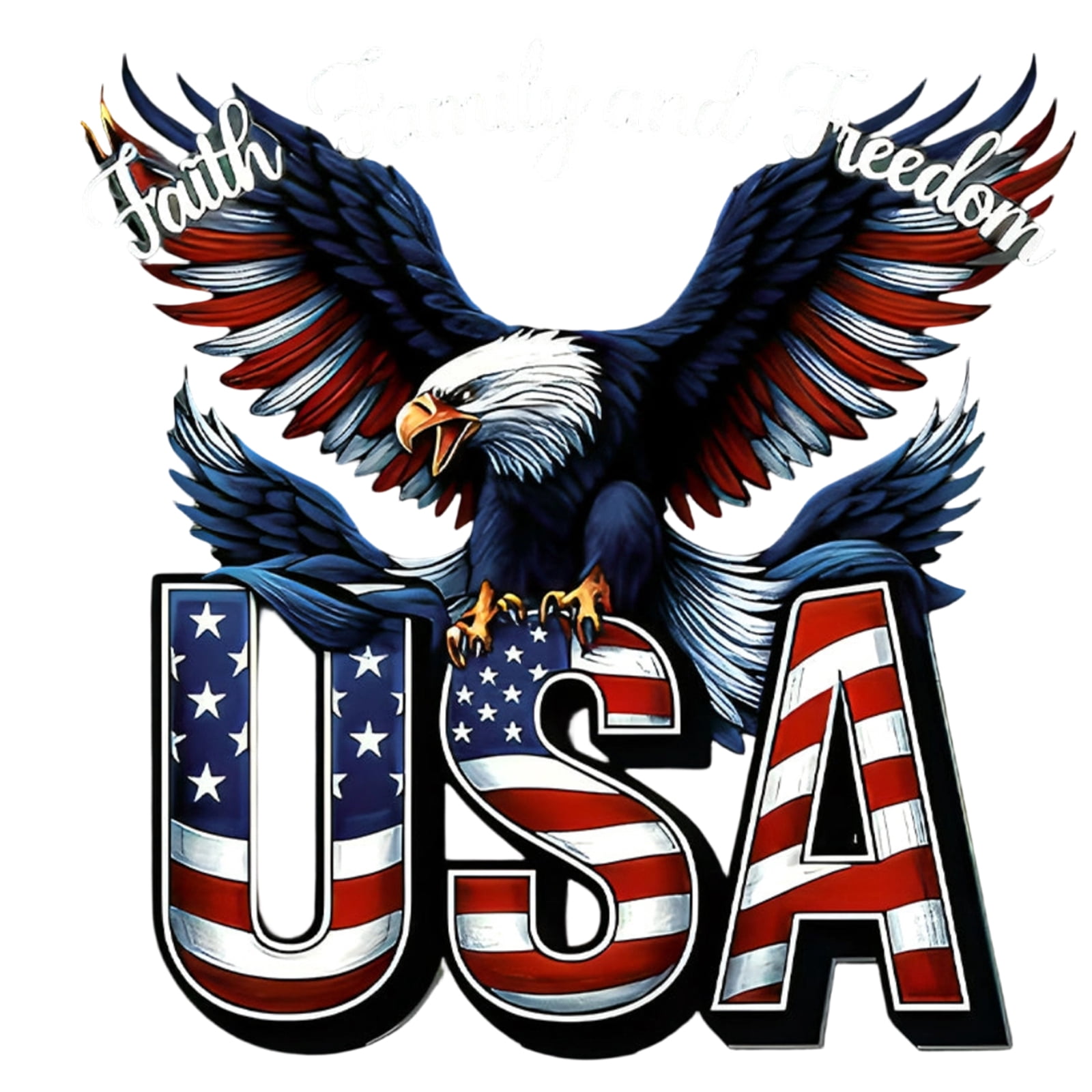 America 250th Anniversary Stickers God Bless America Eagle Decal ...