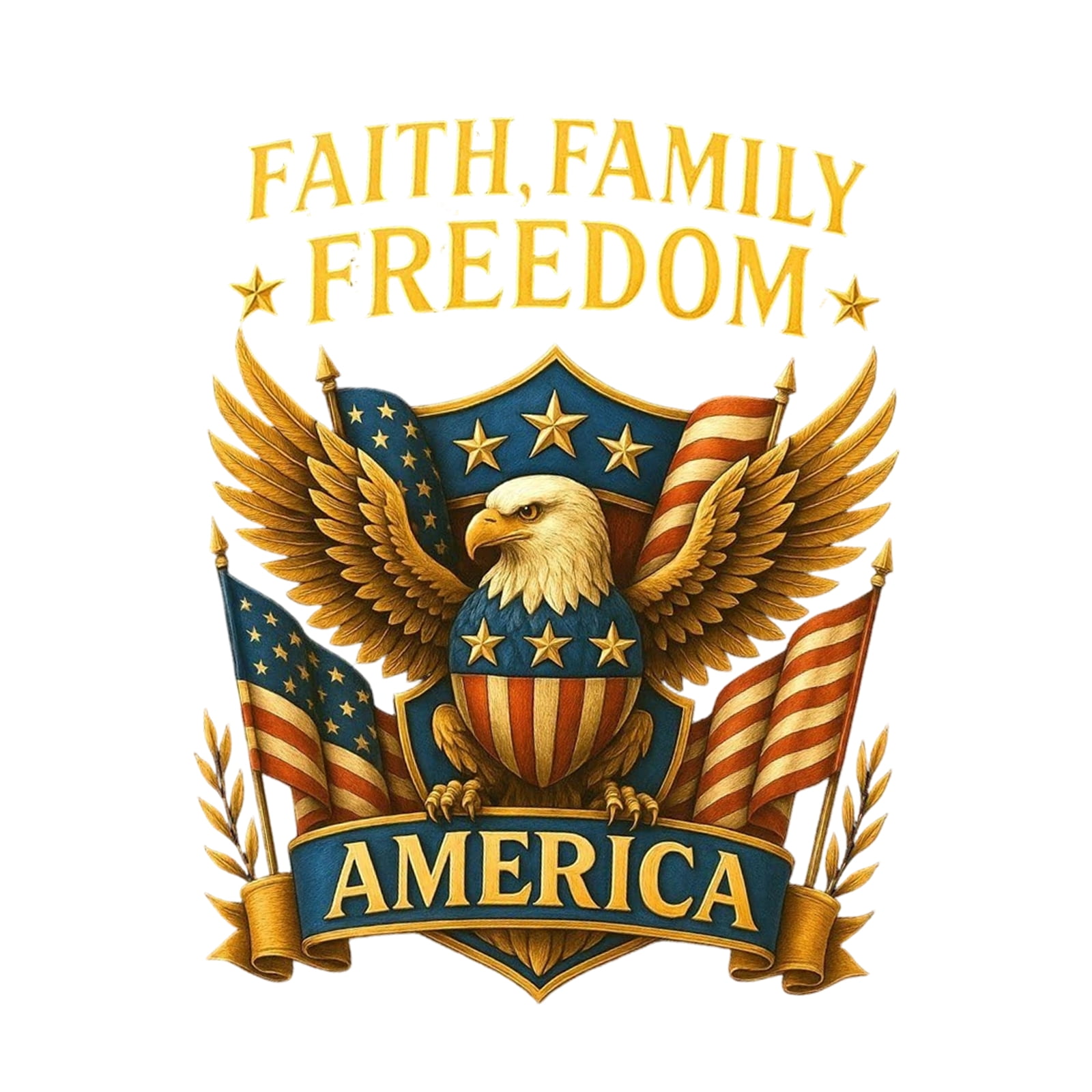 America 250th Anniversary Stickers God Bless America Eagle Decal ...