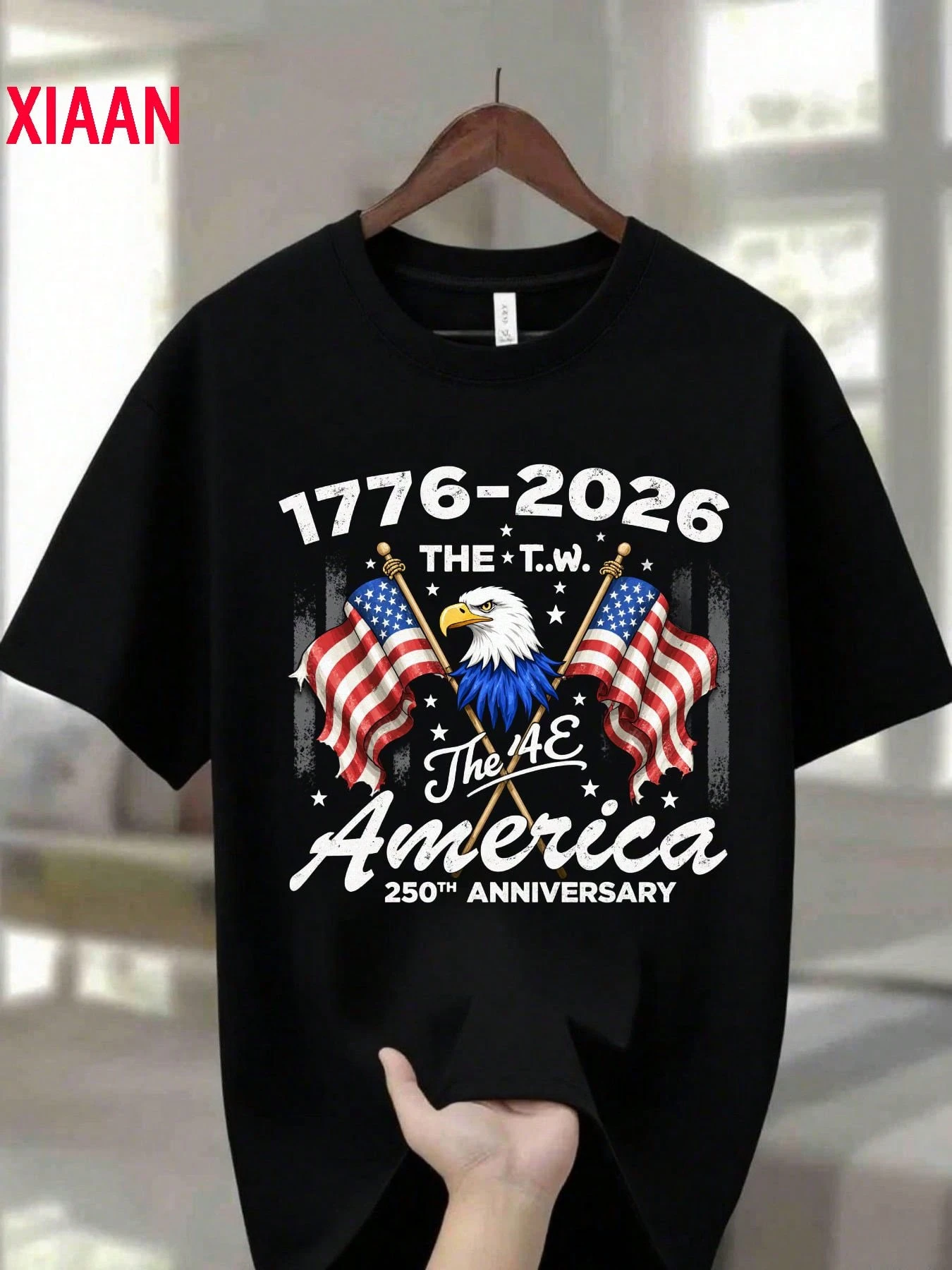 America 250th Anniversary T-Shirt 1776-2026 Patriotic Bald Eagle USA ...