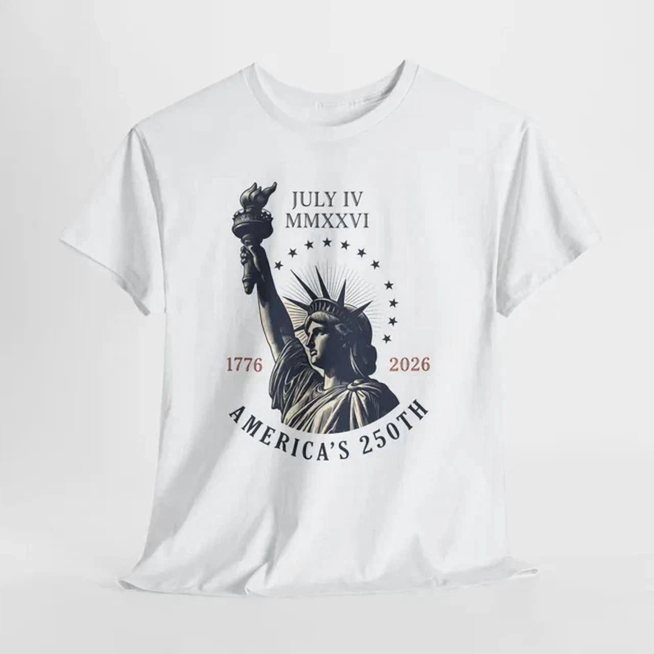 America 250th Anniversary T-Shirt 4th of July USA Patriotic Celebration ...