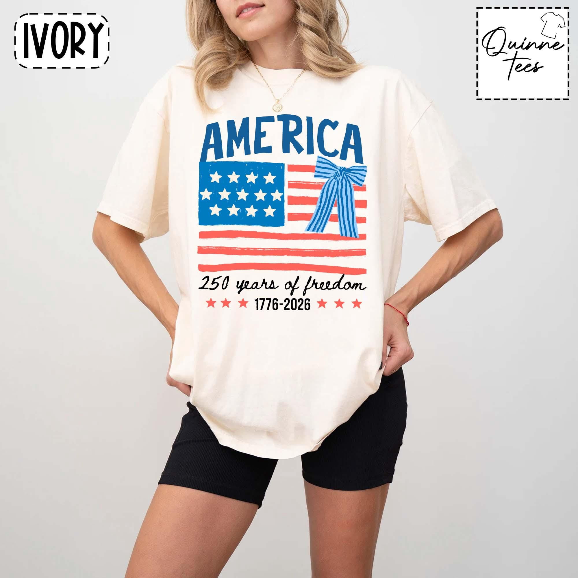 America 250th Anniversary T-Shirt, America 250 Merchandise, Patriotic ...