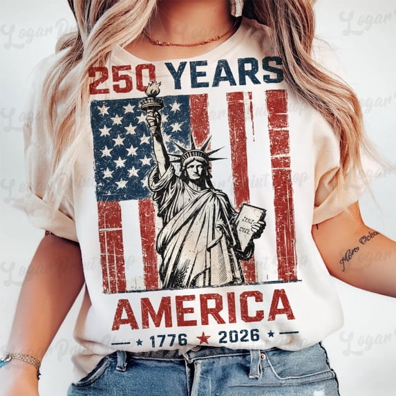 America 250th Anniversary Tee Patriot Eagle Liberty Graphic Shirt ...