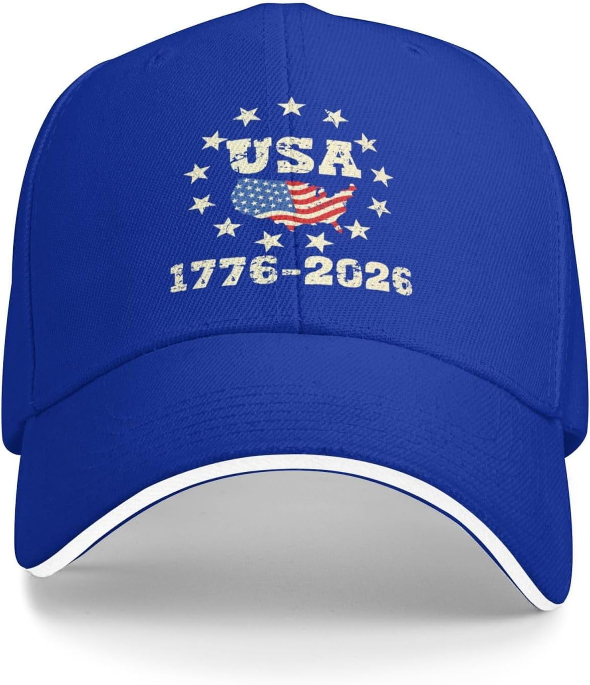 America 250th Birthday 1776 2026 Vintage 13 Star Flag USA 250 Years Hat ...